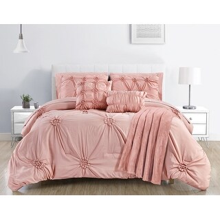 9-Piece Comforter Set - Queen - Blush - Bed Bath & Beyond - 37835770