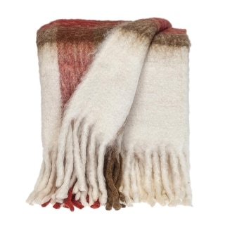 Madras Transitional Multi 52" x 67" Woven Handloom Throw - Bed Bath ...