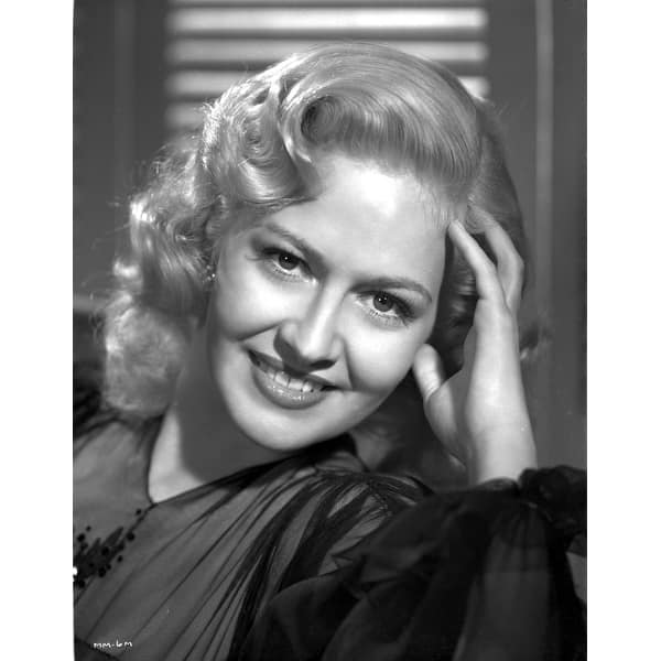 Marilyn Maxwell smiling in Black Dress Close Up Portrait Photo Print ...