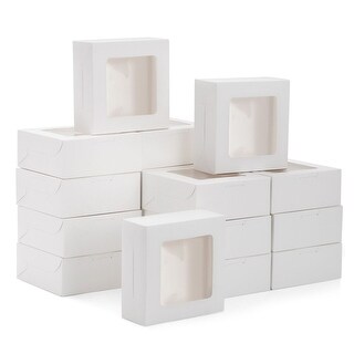 50Pcs 6x6 Bakery Boxes with Window for Desserts - Bed Bath & Beyond ...