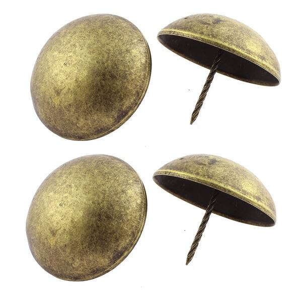 Unique Bargains 6cm Dia Furniture Decorative Metal Round Pin Domed ...