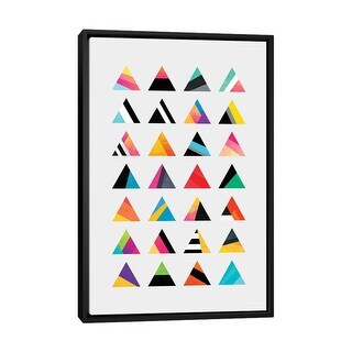 iCanvas "Triangle Variation" by Elisabeth Fredriksson Framed Canvas ...