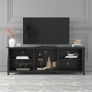 Tradition Black TV Stand - Bed Bath & Beyond - 37703733