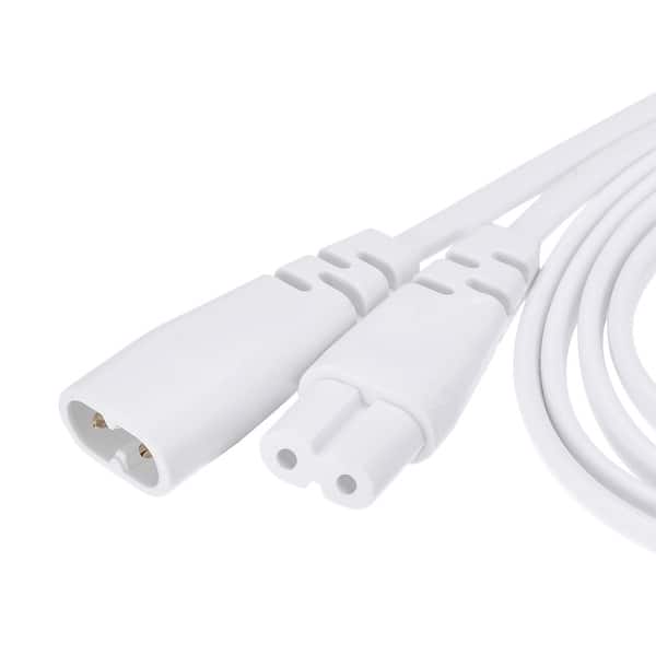 T5 T8 LED Tube Connector Cable 2 Pin 50CM Male to Female Extension Cord ...