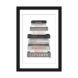 iCanvas "City Books Europe, Grey & Rose Gold" by Amanda Greenwood - Bed ...