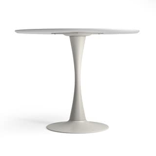 Lowry Round 40-inch Wood Top Dining Table White - On Sale - Bed Bath ...