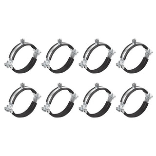 Pipe Strap Clamps, M8/M10 Nut Size Pipe Bracket Tube Clips 8Pcs - Bed ...