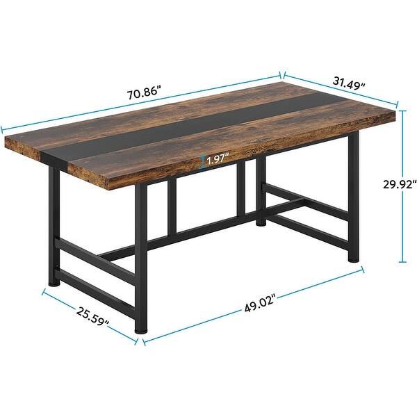 6FT Conference Table for Office, 70.86L * 31.49 W inches Meeting Table ...
