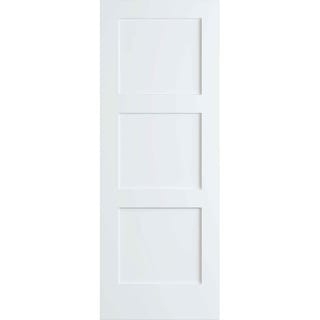 Frameport Shaker 28 Inch by 80 Inch Flat 3 Panel Interior Slab Passage ...