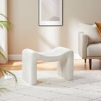 SAFAVIEH Kibo Curved Waterfall Velvet Ottoman - On Sale - Bed Bath ...