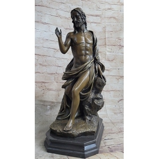 Jesus Christ Seated Bronze Statue Sculpture Marble Base Religious ...