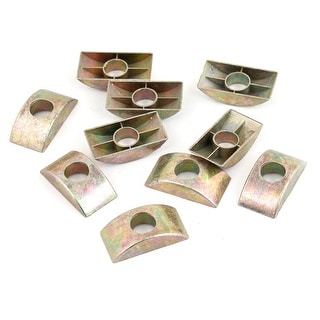 10Pcs 8.5mm Hole Zinc Alloy Furniture Fitting Connector Half Moon Nuts ...