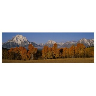 "Teton Range Grand Teton National Park WY" Poster Print - Bed Bath ...