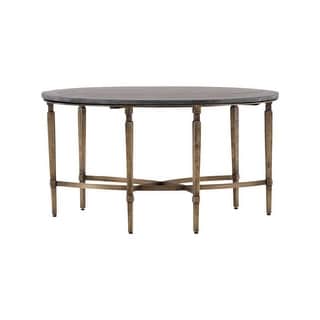 Furniture Classics Pasadena Gold Iron and Stone Coffee Table - Bed Bath ...