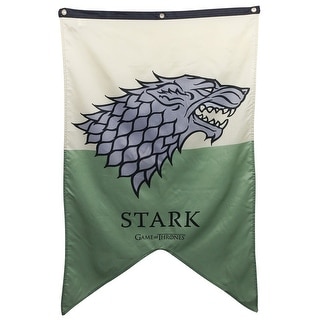 Game Of Thrones - Stark Dire Wolf Hanging Flag Banner Fabric Poster ...