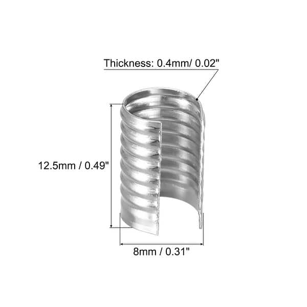 Leather Rope Crimp Clips, Foldable Cylindrical Cord End for DIY Crafts ...