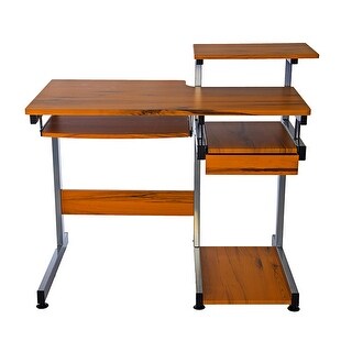 Complete Computer Workstation Desk, Woodgrain - Bed Bath & Beyond ...