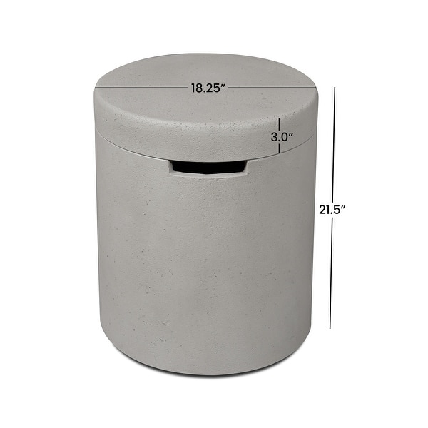 Bryce Propane Tank Cover in Fog Made in the USA by Real Flame - Bed ...