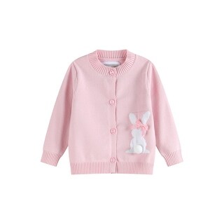 Pink Knit Easter Bunny Cardigan - Bed Bath & Beyond - 42535542