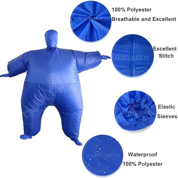 inflatable suit blue