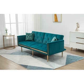 Modern Padded Loveseat Sofa Accent Sofa Convertible Sleeper Sofa Bed ...