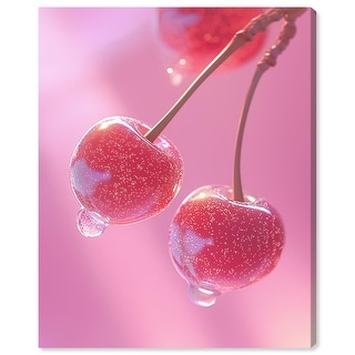 Pale Cherry Glow Canvas Trendy Art Prints by Art Remedy - Bed Bath ...