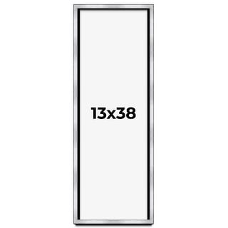 13x38 Shadow Box Frame Silver | 1.375 Inches Deep Real Wood - Bed Bath ...