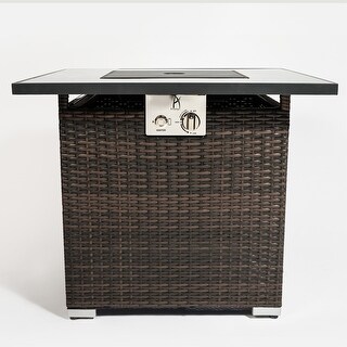 Modern 30inch Outdoor Fire Table Propane Gas Fire Pit Table - Bed Bath ...