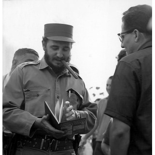 Fidel Castro smoking a cigar Photo Print - Bed Bath & Beyond - 25391238