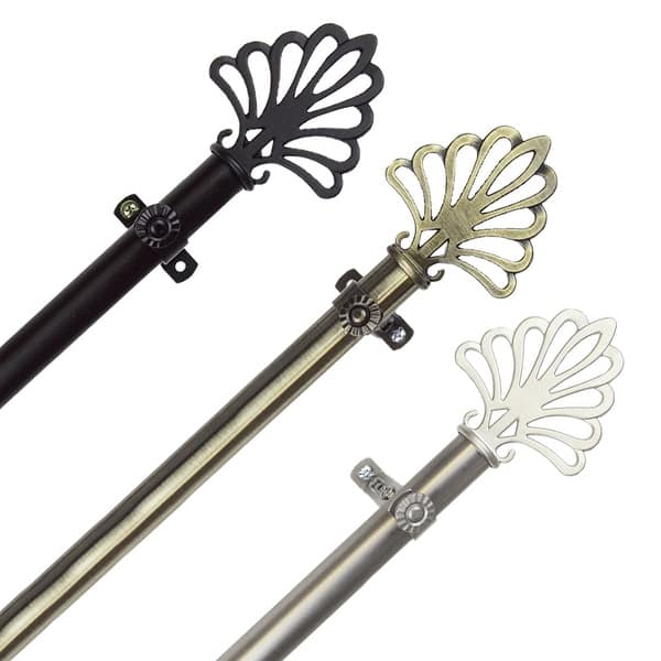 InStyleDesign Peacock Adjustable Curtain Rod 13/16 inch dia. - Bed Bath ...