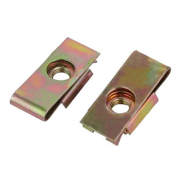 25pcs M5 Thread Size 65Mn Steel Zinc Plated Clip Spring U Nut Tone ...