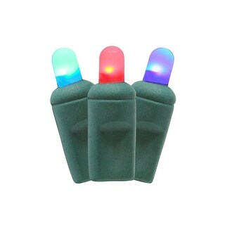 25 Multi-Color LED Berry Christmas String Lights - 12.67 ft Green Wire ...