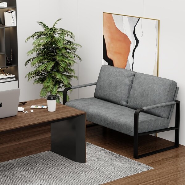 Loveseat Couch Bench Settee for Living Room Upholstered Small Sofa Couch PU Leather Banquette Lounge Bench for Dining Room Bed Bath Beyond 37962528