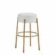 Set of 2 Contemporary Round High Bar Stools - 30" Height, Perfect for ...