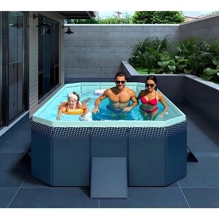 Above Ground Swimming Pool Round Backyard Family Pool Outdoor ...