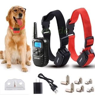 Agptek Multi Dog Training Collar with Remote 100 Level - 7'9" x 10'10 ...