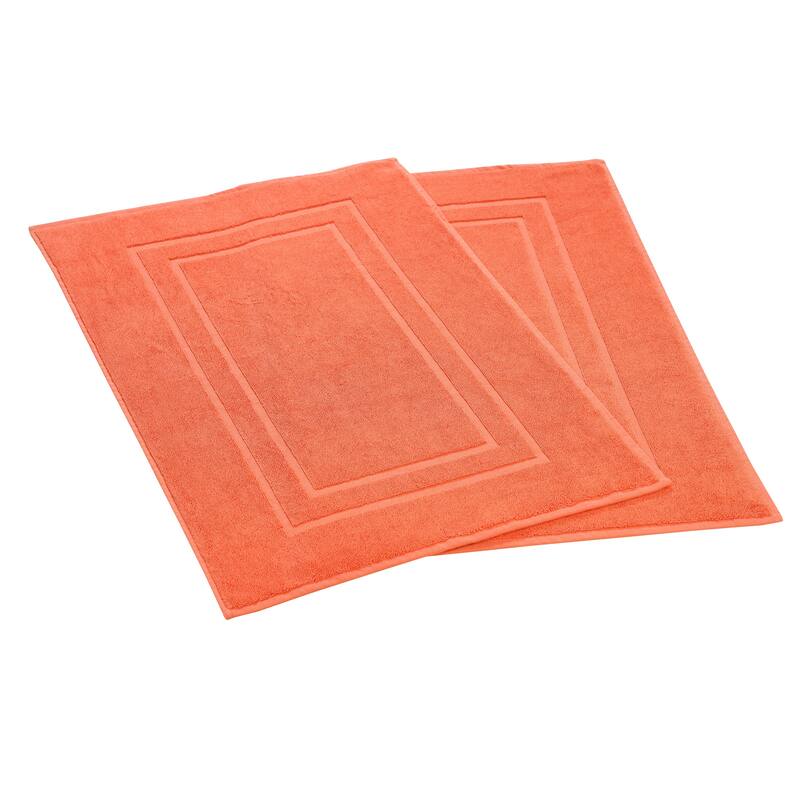Cotton Terry Absorbent 900 GSM Cotton Bath Mat - (Set of 2) - On Sale ...