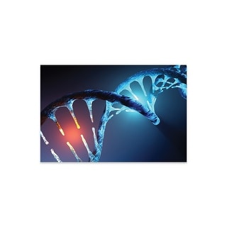 DNA Strand Print On Acrylic Glass by Johan Swanepoel - Bed Bath ...