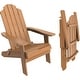 WINSOON All Weather HIPS Outdoor Folding Adirondack Chairs Outdoor ...