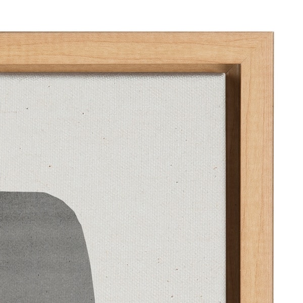 Kate and Laurel Sylvie 863 Abstract Rocks Framed Canvas by Teju Reval - Bed Bath & Beyond - 35095726