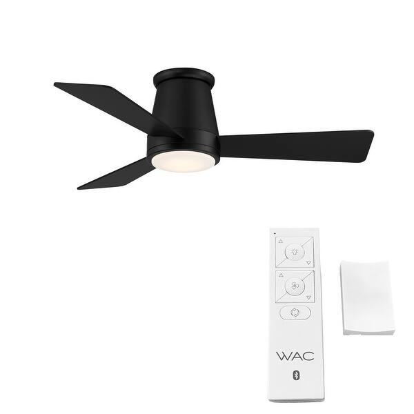 Hug Indoor and Outdoor 3-Blade Smart Compatible Flush Mount Ceiling Fan ...