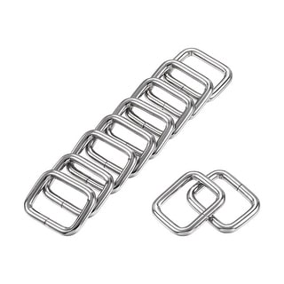 Metal Rectangle Ring Buckles 20x16mm for Bags Belts DIY 60pcs - Bed ...
