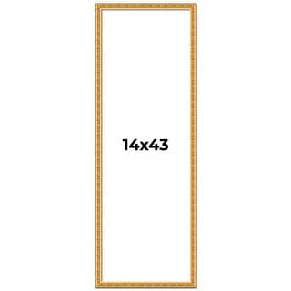 14x43 Frame Gold Real Wood Picture Frame Width 1 inches | Interior ...