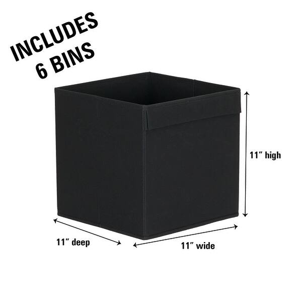 Household Essentials Foldable Storage Cubes with Lip Pull Handle - 11 ...
