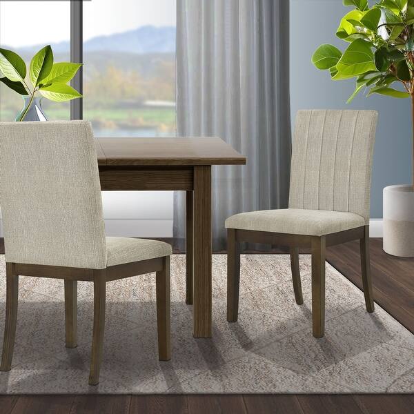 510 Design Everly Upholstered Channel-back Dining Chair Set of 2 - Bed ...