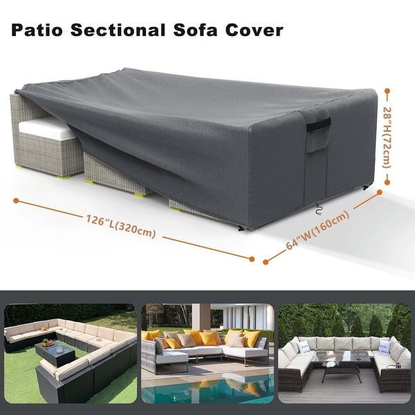 Heavy Duty Outdoor Furniture Cover Patio Waterproof Patio Set Cover ...