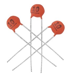 30 x 10pF 50V Low Voltage DIP Ceramic Disc Capacitors - Brown - Bed ...