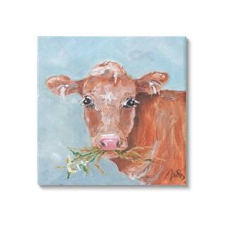 Stupell Cattle With Herb Sprigs Portrait Canvas Wall Art by Molly Susan ...