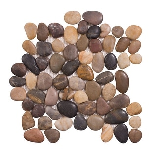 Rivera Natural Stone Pebble Mosaic Tile - Bed Bath & Beyond - 36905359