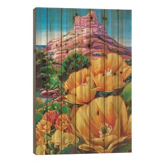 Sedona Blossom Print On Wood by Greg Heil - Multi-Color - Bed Bath ...